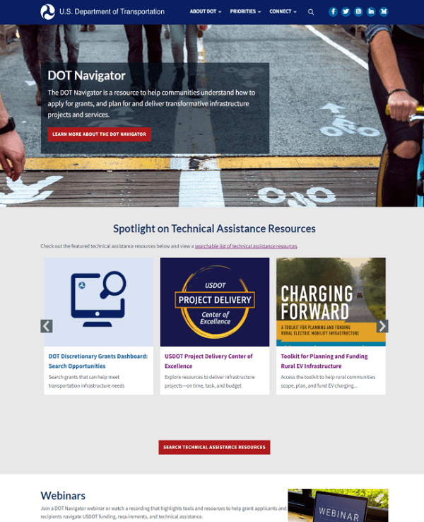 DOT Navigator – Climate Program Portal