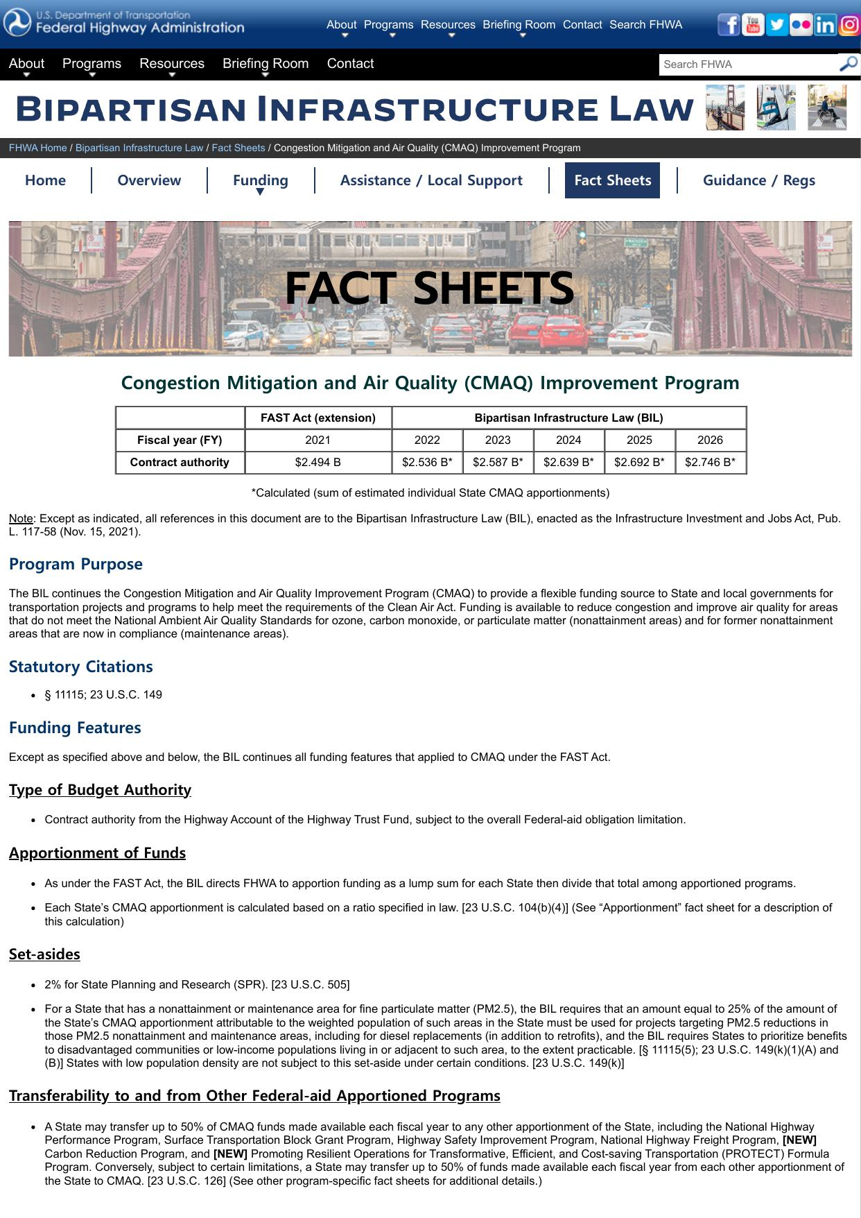 Congestion Mitigation and Air Quality Improvement Program – Climate ...